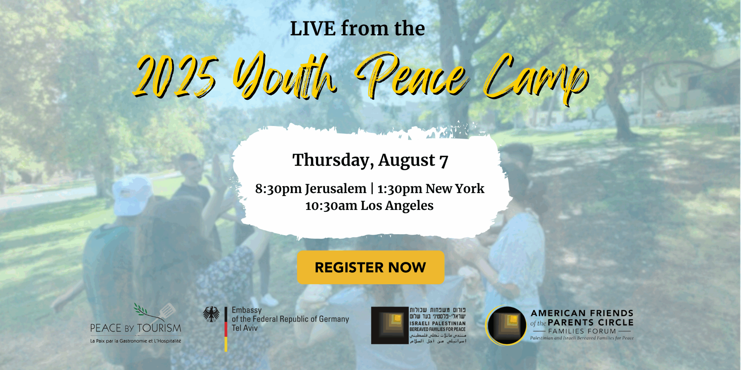 2025 Peace Camp banner all logos English 2 MC - American Friends of the ...